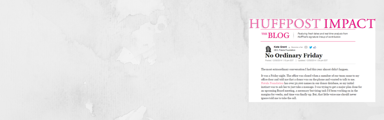 Fistula Foundation : Help give a woman a new life.